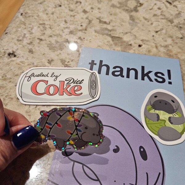 Special Edition GLITTER Fueled by Diet Coke Sticker Waterproof Vinyl ...