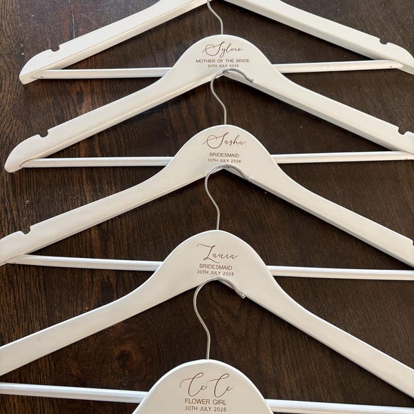 Personalized Hangers/engraved Hangers for Bride & Groom/wedding Gift ...