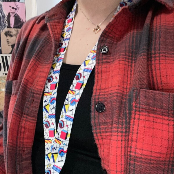 80s Retro Arcade Nostalgia Lanyard W/ Oval Clasp - Etsy