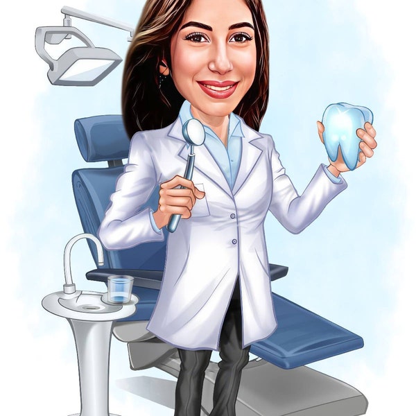 Personalized Super Boss Cartoon Portrait, Custom Super Boss Caricature ...