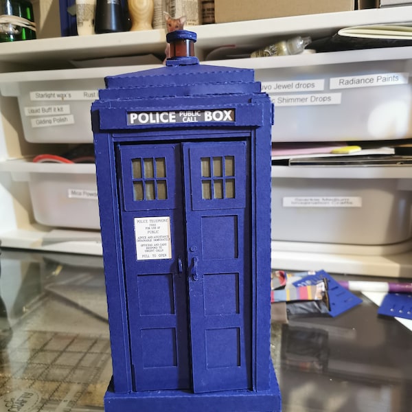 Amazing Detailed Police Box Design. Download Cutfiles & Instructions ...
