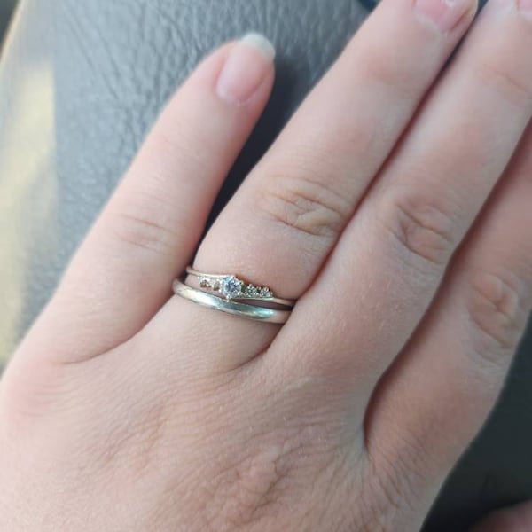 Minimalist Delicate Promise Ring for Her, Small & Simple 925 Sterling ...