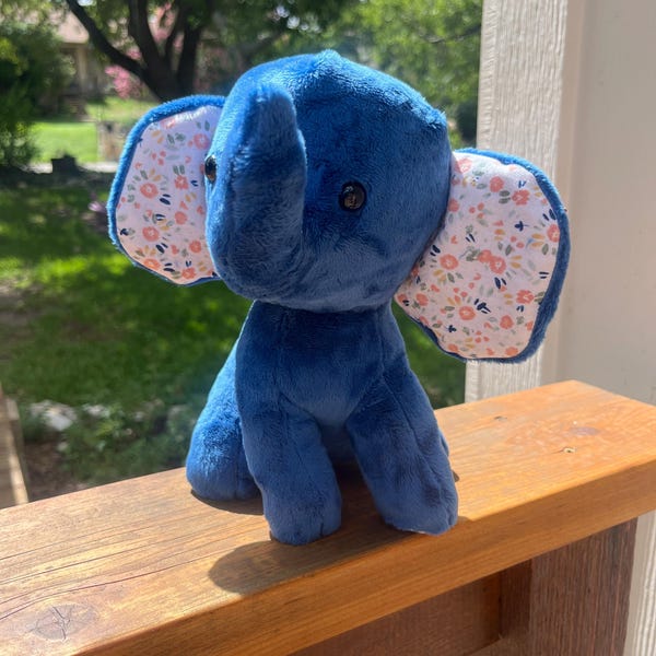 Elephant Plushy Toy Sewing Pattern, Stuffed Elephant Tutorial - Etsy