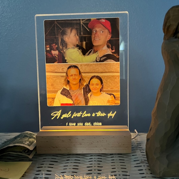 Custom Photo Collage Plaque, Personalized Picture Frames Glass Art ...