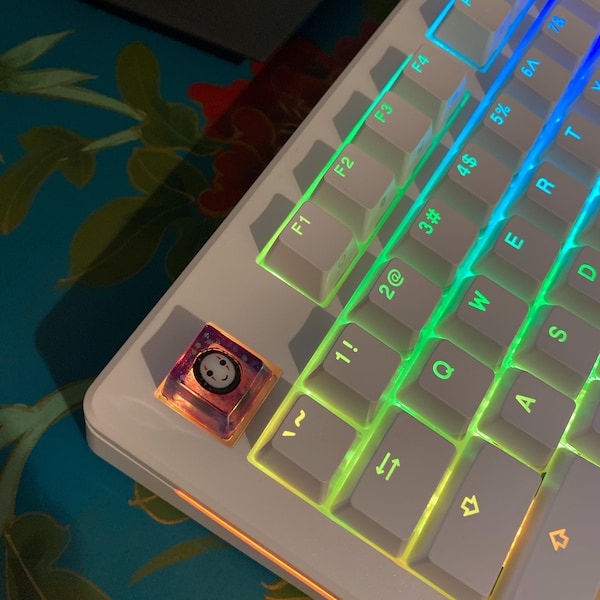 Magical Soot Sprite Arrow Key Keycaps | Handmade Keycap | Anime Keycap ...