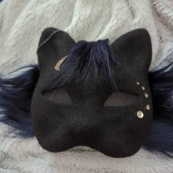 Therian Cat Mask - Moon & Stars - Etsy