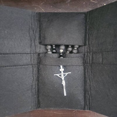 Men's Genuine Shungite Rosary Catholic Rosaries Prayer - Etsy