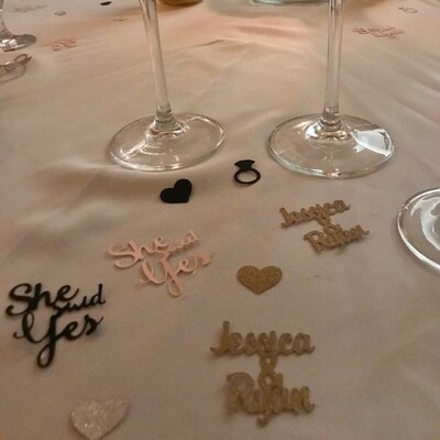 She Said Yes Confetti, Engagement Party Confetti, Bridal Confetti ...