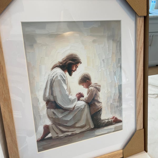 A Little Family, Digital Christian Art, Jesus Rescues Lamb, Jesus ...