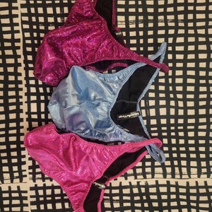 Custom Men's Bodybuilding Posing Trunks Red Shimmer NPC, IFBB, OCB ...