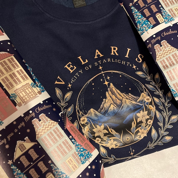 Velaris Sweatshirt, Acotar Velaris, City of Starlight, Bookworm Sweater ...