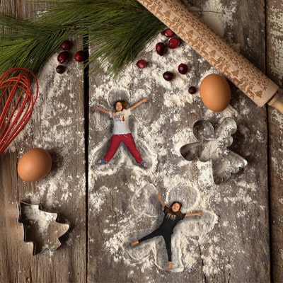 INSTANT DOWNLOAD Powdered Angels Flour Angels Digital Background for Ps ...