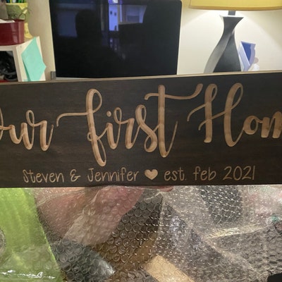 Our First Home, New Home, First Home Gift, Realtor Gift, Housewarming ...