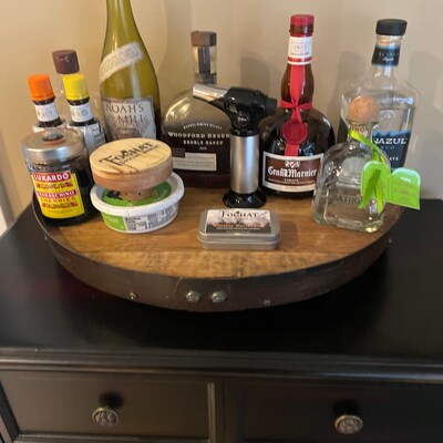 Bourbon Barrel Tray - Etsy