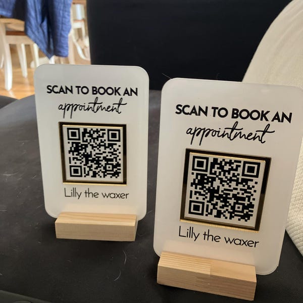 Multi QR Code Business Social Media Sign Instagram , Facebook , Web ...