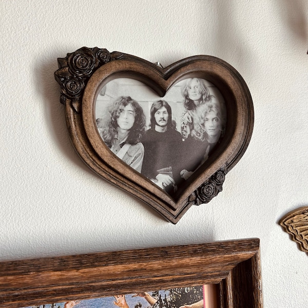 Round Circular Photo Frame Wooden Wall Mounted Picture Frames Home ...