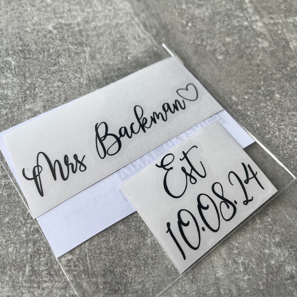 Wedding DIY Personalised Bride Shoes Sole Vinyl Stickers/transfers ...