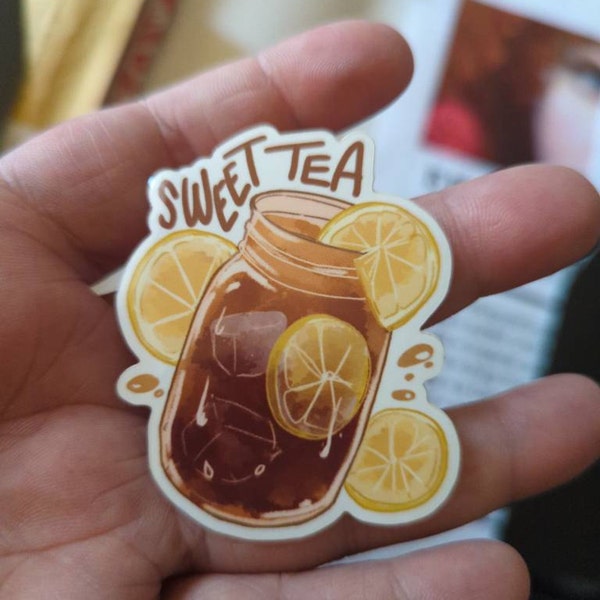 Sweet Tea Vinyl Sticker - Etsy