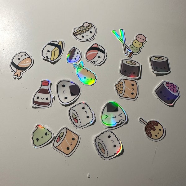 Sushi Kawaii Clipart Bundle Cute Sushi Clip Art Onigiri Nigiri Maki ...