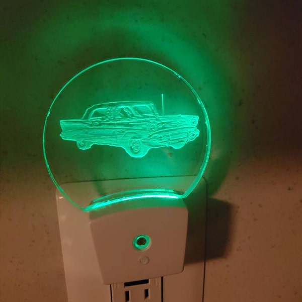 57 Chevy LED Nightlight, Engraved, Personalized Free, Your Choice of ...