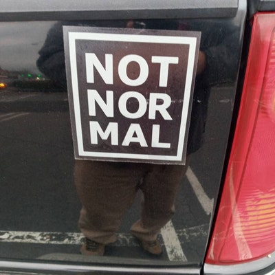 Not Normal Decal - Etsy