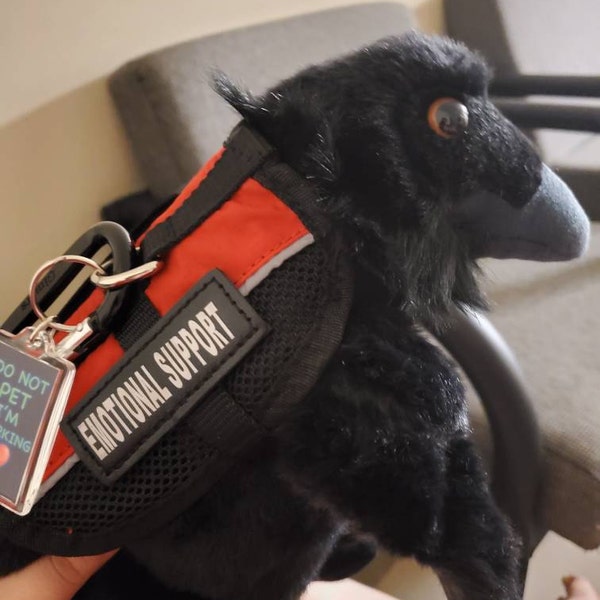 ESSA Raven Crow Emotional Support Stuffed Animal Plush Personalized ...