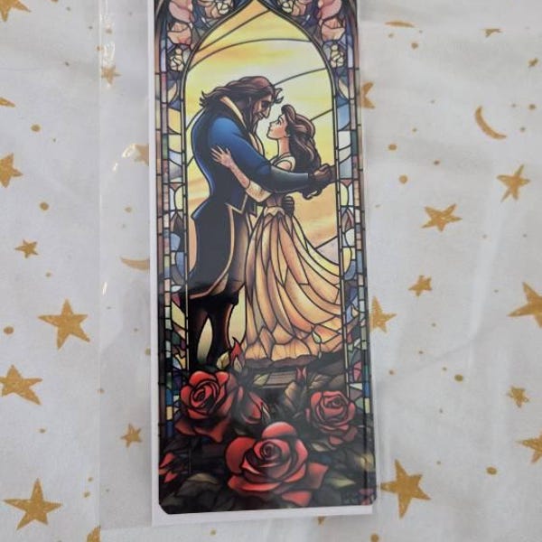 Enchanted Bookmark – Beauty and the Beast Inspired, Fairy Tale Book ...