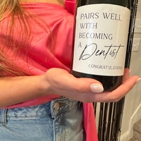 Medical School Graduation Wine Label. Doctor Graduation Party Gift. MD ...