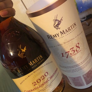 Birthday Custom Label, 1738 Cognac Custom Label, Personalized Cognac ...