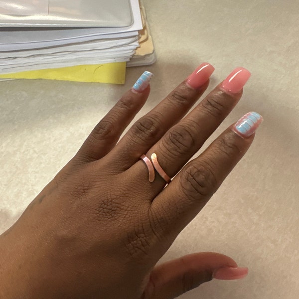 Textured Copper Band Rings | Pure Copper Rings | Arthritis Rings | Gift ...