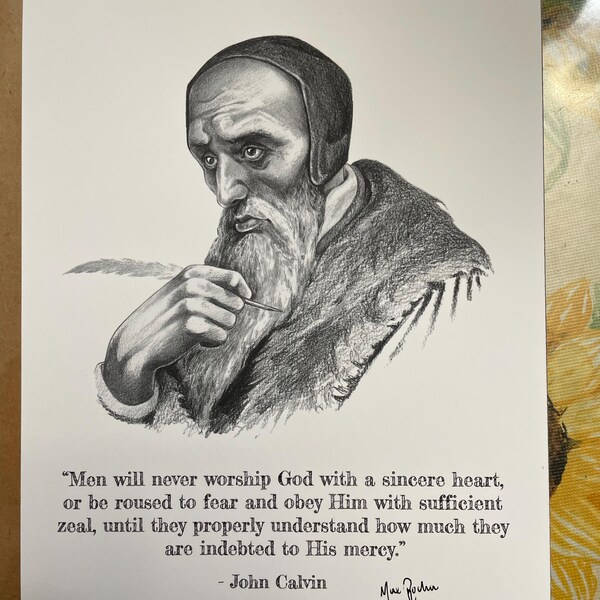 John Knox & Quote, Portrait Sketch, Art, Reformed Theology. - Etsy