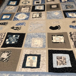 Quilt Square Custom Embroidered Quilt Squares Any Design Picture Quilt ...