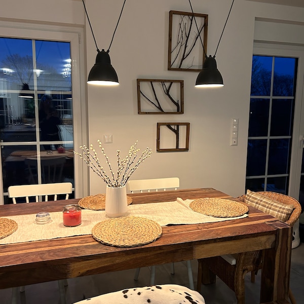 LED Table Lamp With Real Natural Elements - Etsy