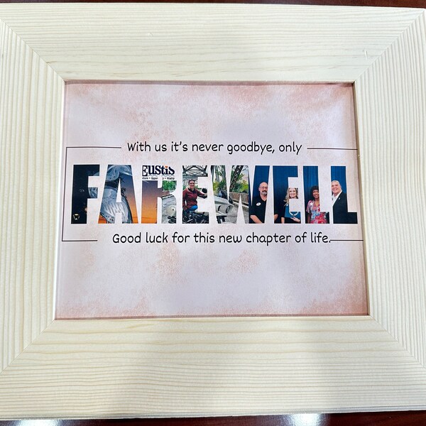 Farewell Custom Gift Collage, Coworker Leaving Gift, Moving Away Gift ...