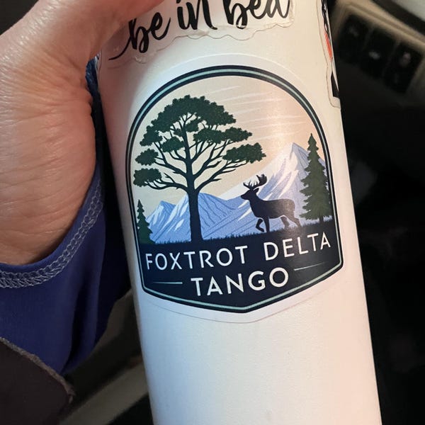 Foxtrot Delta Tango, Nature-inspired Kiss-cut Vinyl Decals, Adventure ...