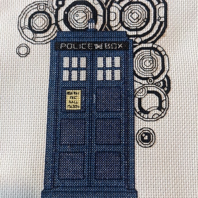TARDIS Doctor Who Cross Stitch Pattern Instant Download - Etsy