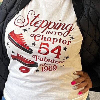 Stepping Into My 54 Chapter Fabulous Since 1969 Svg, 54th Birthday Svg ...