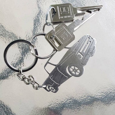 F250 1988 Custom Keychain, Personalized Keyring, Stainless Steel ...