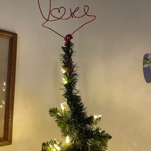 Heart Tree Topper Set of 2 | Etsy