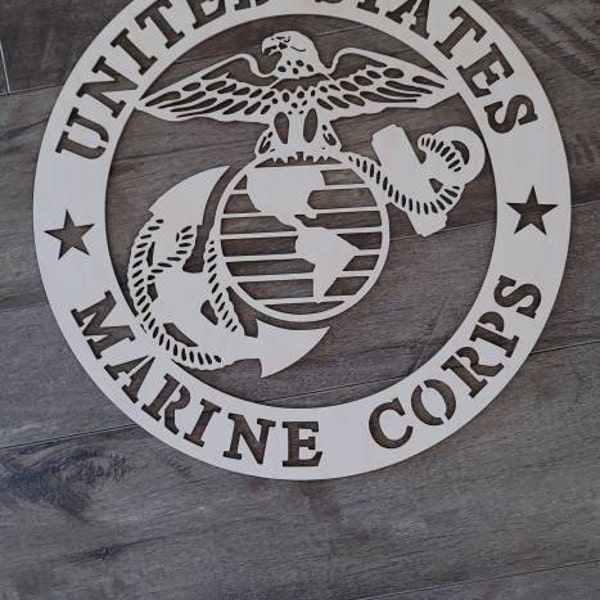 4'' - 14'' / United States Marine Corps / Laser Cut Logo - Etsy