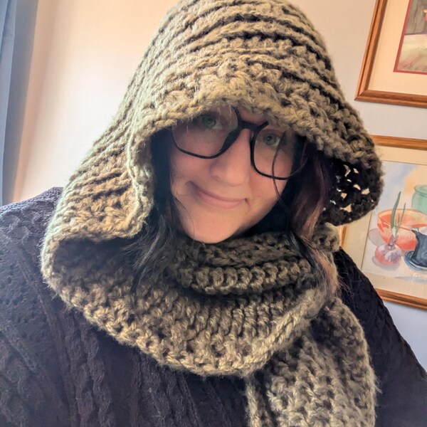 Starry Night Cowl Hood, Colorful Witchy Hoodie, Traveler Witches ...