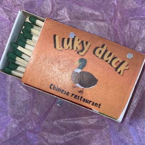 LUCKY DUCK 16 Wishes Match Box - Etsy