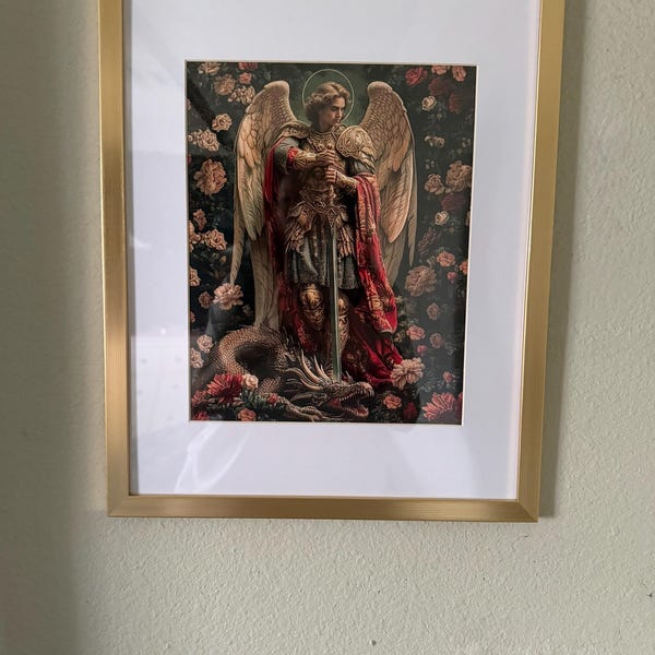 Saint Michael the Archangel Print | Catholic Saint Art Print | St ...