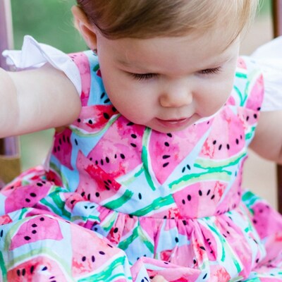 Watermelon Dress for Girls, Watermelon Dress for Baby, One in a Melon ...