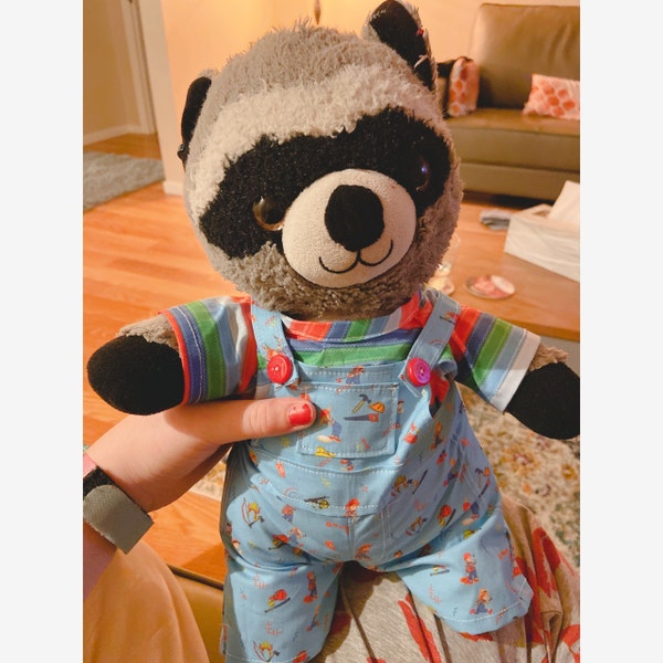 TEDDY BEAR DUNGAREES (overalls) Pdf Pattern. Fits 15-18 Inch Teddy ...