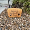 Custom Concrete Address Sign-custom Engraved Address Stone Custom ...