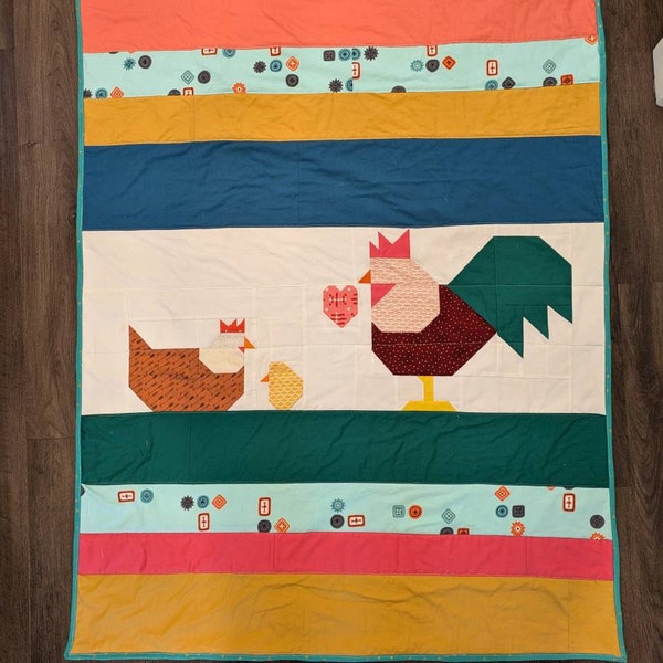 PDF Easter Quilt Pattern - Rooster Quilt Pattern - Etsy