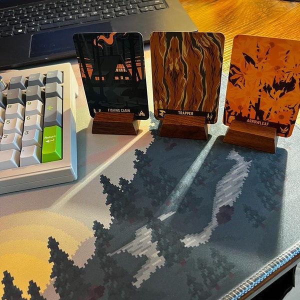 After the Rain Desk Mat Giant Mouse Pad Original Artwork Stitched Edge ...