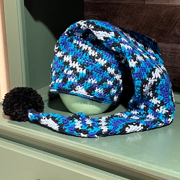 Pattern/super Long Super Easy Crochet Stocking Cap Pattern/crochet Hat ...