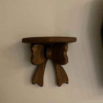 Wooden Bow Shelf - Etsy